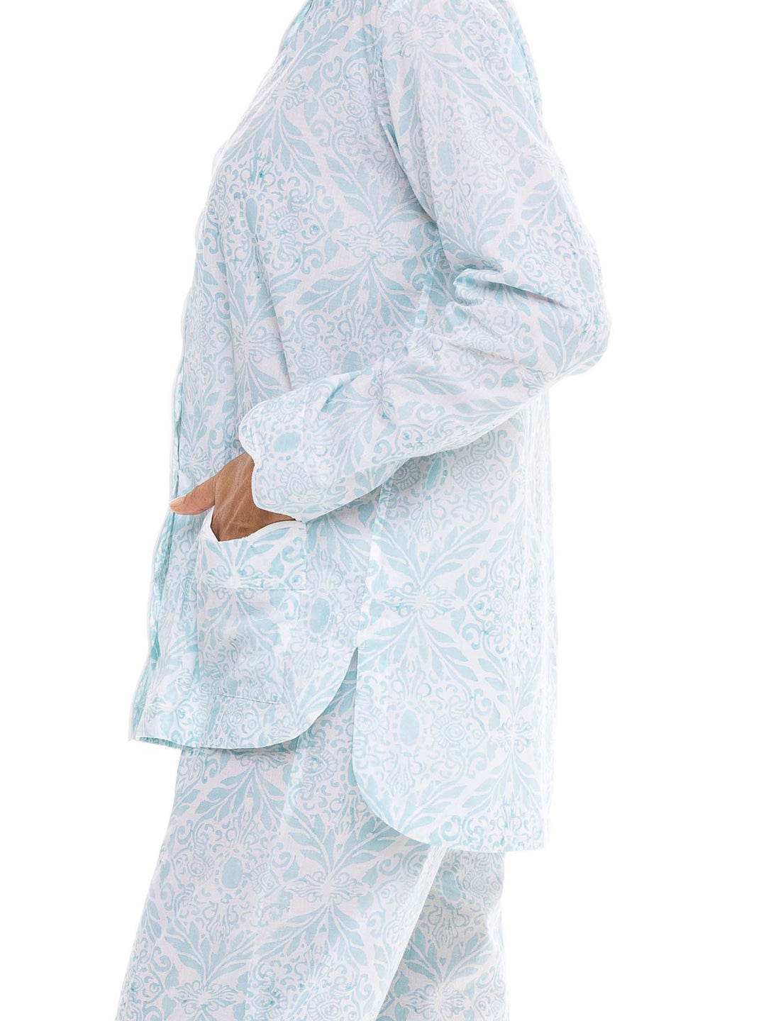 Ice Blue Filigree Pajamas – Heidi Carey